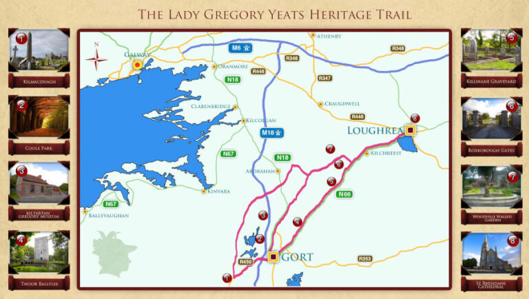 Lady Gregory Yeats Heritage Trail | 2026 guide with map of key locations